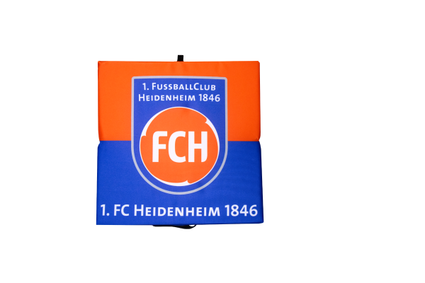 Faltbares Sitzkissen mit FCH Wappen I 1. FC Heidenheim 1846 Fanshop by ...
