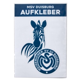 Aufkleber Logo blau | offizieller MSV ZebraShop