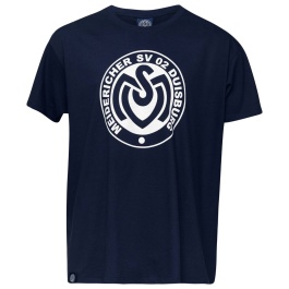 T-Shirt Kreislogo navy | offizieller MSV ZebraShop