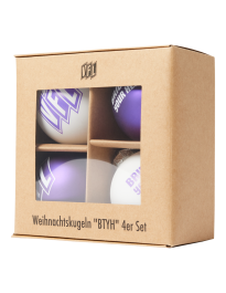 Weihnachtskugeln "BTYH" 4er Set